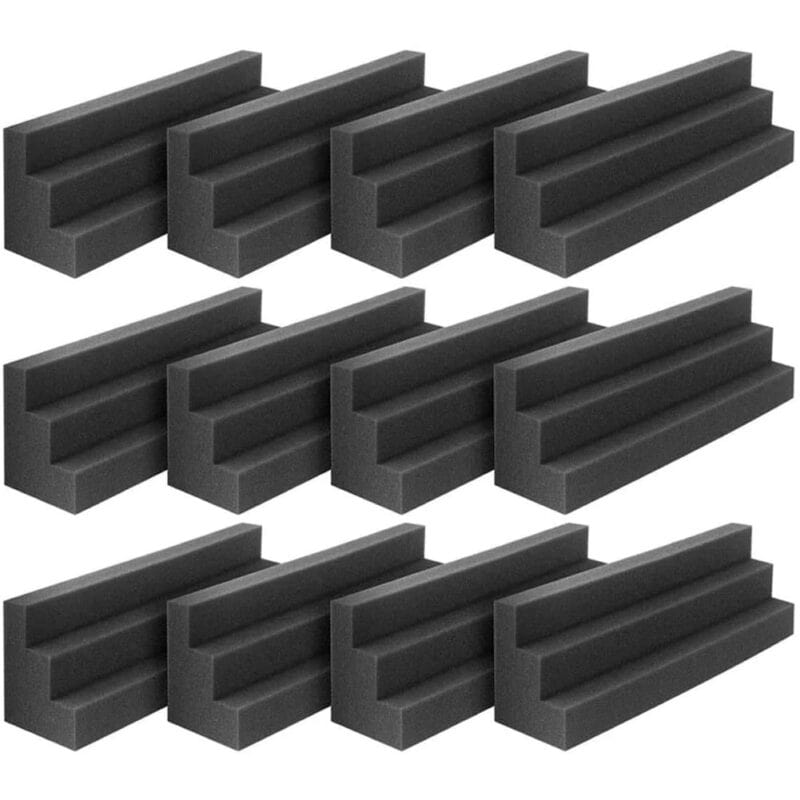Mousse acoustique angle - 12 pièces - 7.5x7.5x30cm